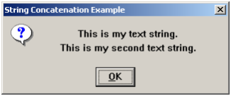 Formatting Text Strings | Cicode Variables | Cicode